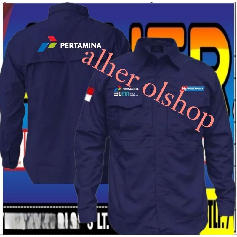 Jual kemeja tactical Pertamina baju tactical Pertamina seragam tactical ...
