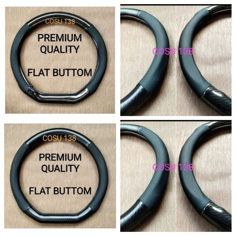 Jual sarung cover stir carbon kulit asli nissan kick E power flat ...