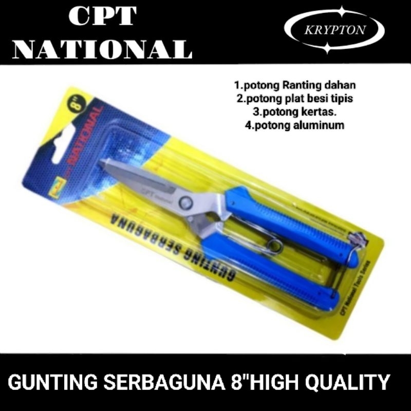 Jual CPT national gunting serbaguna 8" sangat tajam dan awet original ...