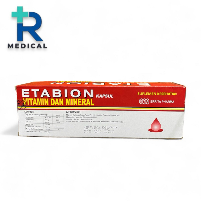 Jual ETABION KAPSUL VITAMIN DAN MINERAL | Shopee Indonesia