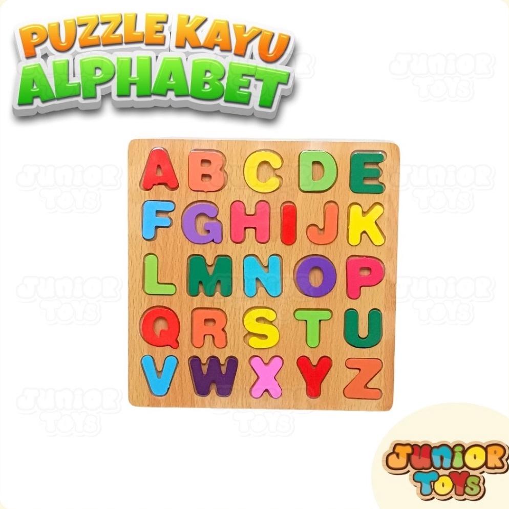 Jual Puzzle Kayu Abjad Alfabet Huruf Angka Mainan Edukasi Anak Belajar ...