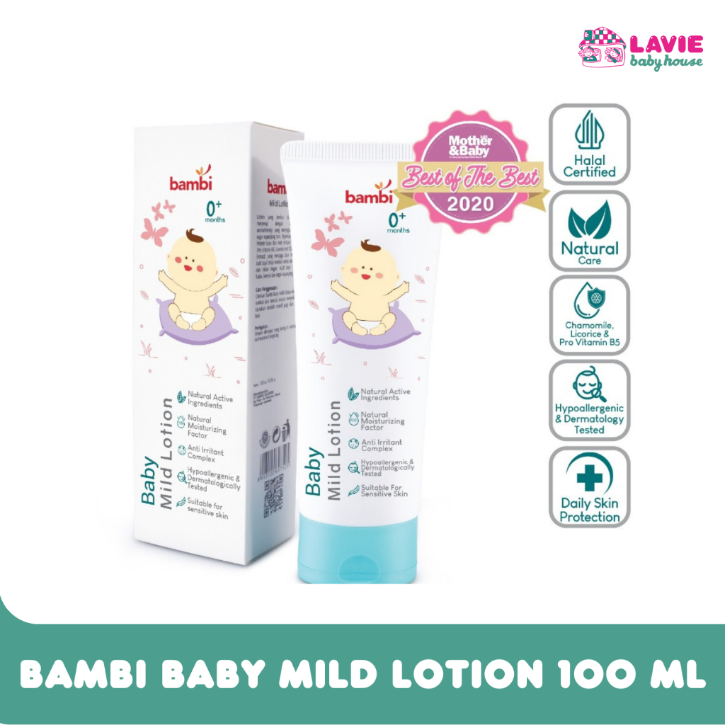 Jual Bambi Baby Mild Lotion 100ml | Body Lotion Bayi - Lavie Baby House ...