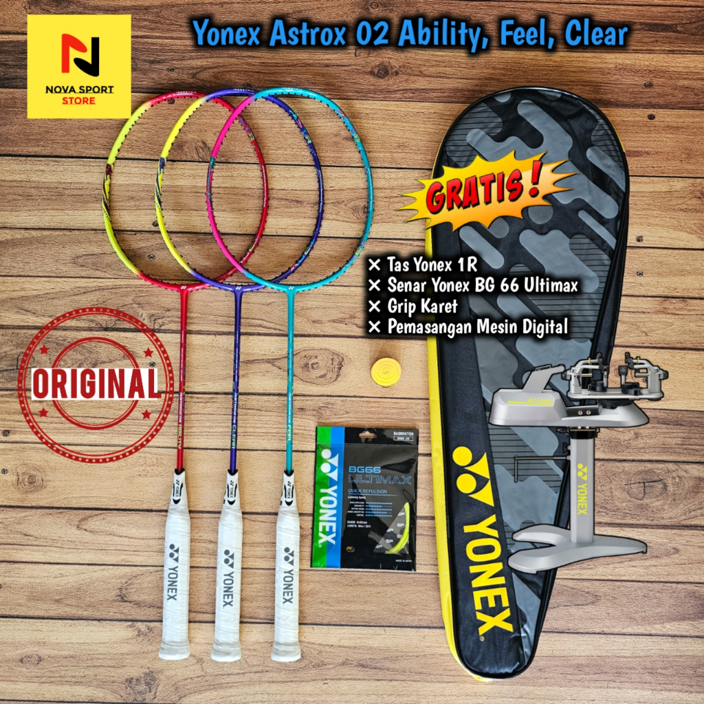Jual Yonex Raket Badminton Astrox 02 Ability, Feel, Clear | Shopee Indonesia