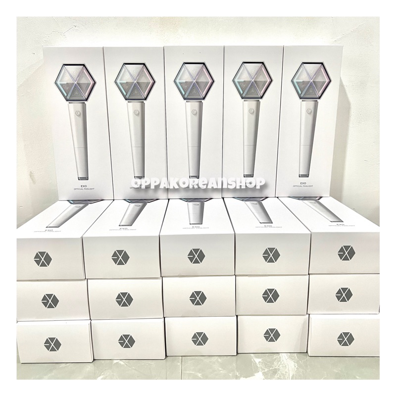 Jual [READY] EXO Official Lightstick Fanlight Version 3 + Photocard ...