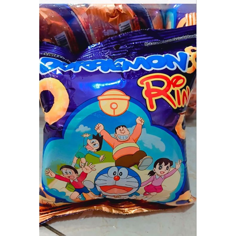 Jual Ciki Ring Doraemon Berhadiah /pak isi 10 bungkus 30gr | Shopee ...