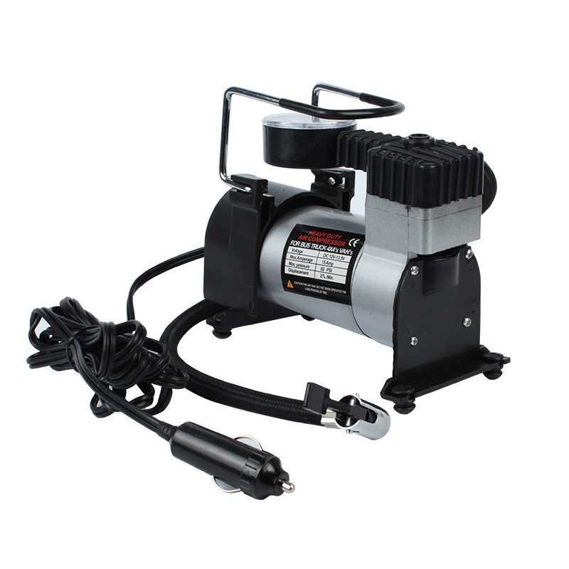 Jual Pompa Ban Mini Elektrik 100PSI Heavy Duty Air Compressor Kompresor ...