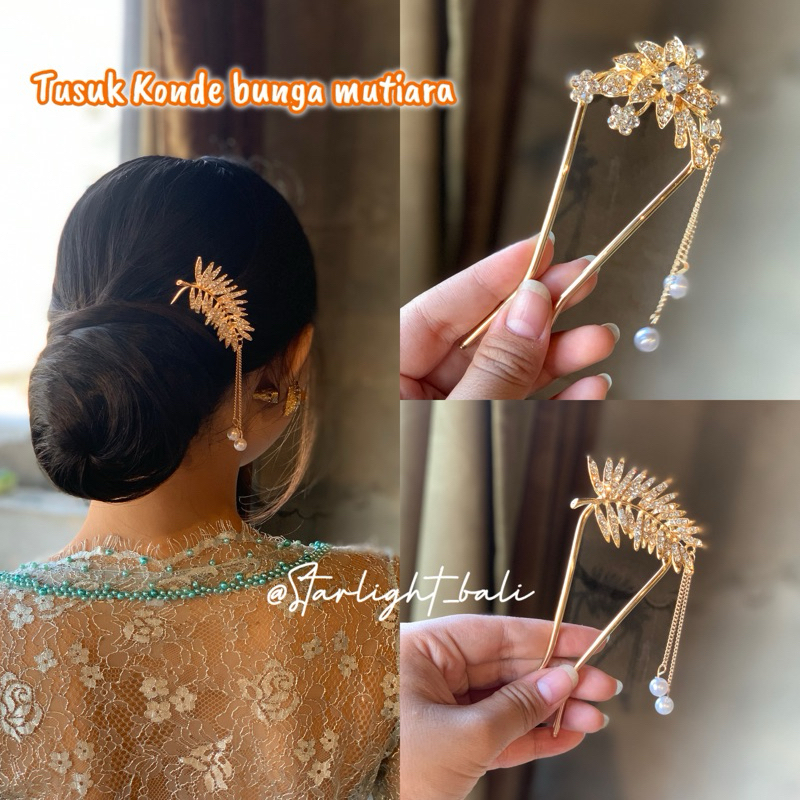 Jual Starlight Bali || Tusuk Konde Bunga Mutiara/Aksesoris Hairdo ...