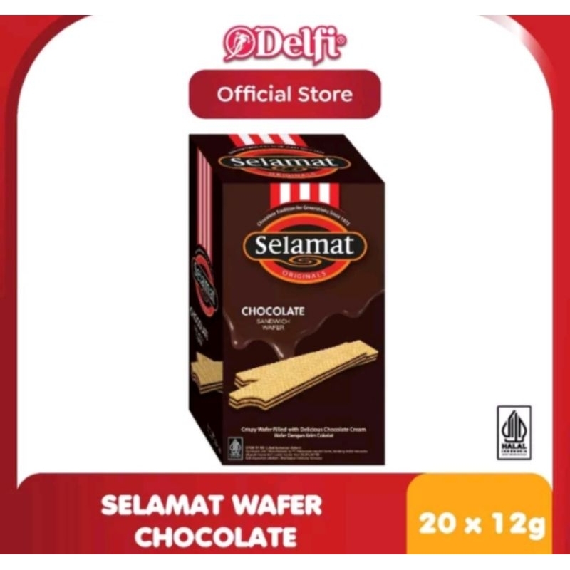 Jual Selamat Wafer Chocolate 20 x 15g | Shopee Indonesia