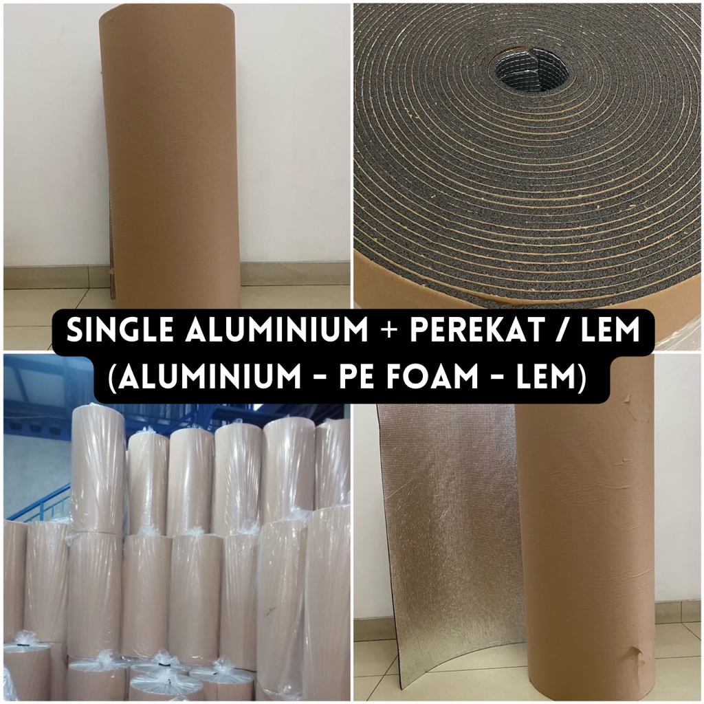 Jual Aluminium Foil dengan stiker lem 5mm Peredam Panas Atap 5mm ...