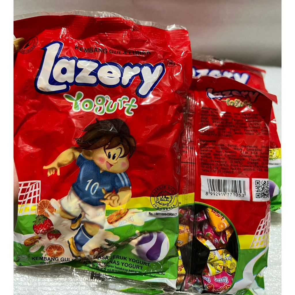 Jual Permen LAZERY YOUGURT 1 BAG lazeri sak kecil sugus lasery | Shopee ...