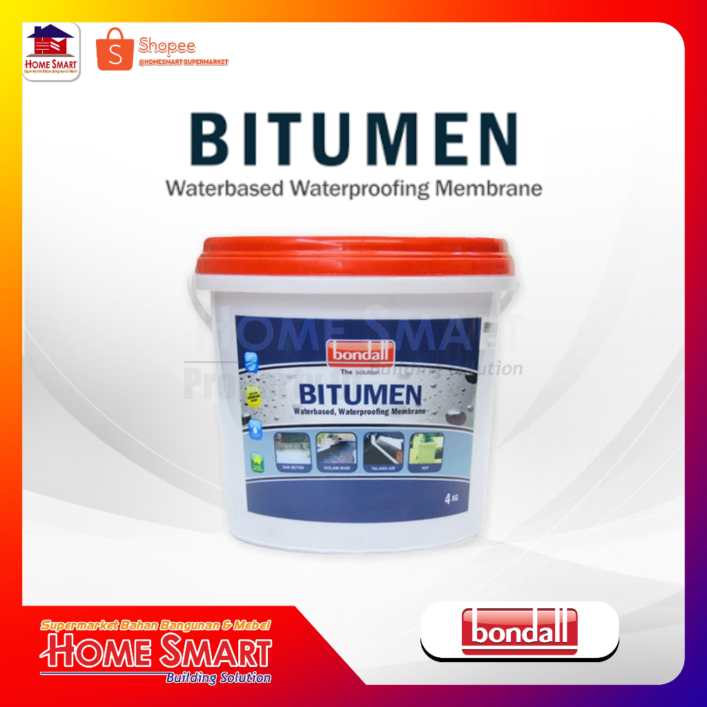 Jual Bondall Bitumen+ Membrane Cat Waterproofing Anti Bocor 20Kg ...