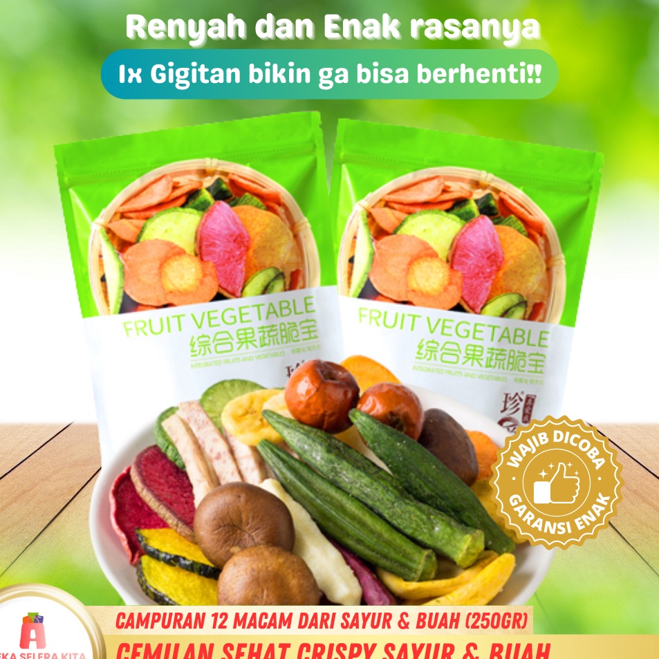 Jual Dijual ANEKA Cemilan Sehat Snack Import Kripik Sayur Buah Kering ...