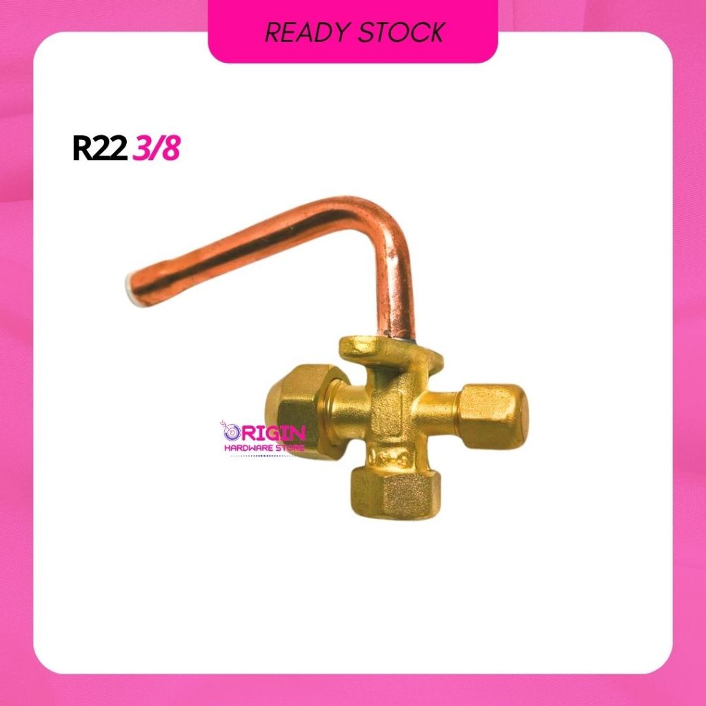 Jual Valve AC R22 3/8 Outdoor 3 Way-Sparepart Kran AC Out Door/Keran R ...