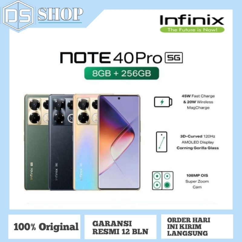 Jual Infinix Note 40Pro 5G 8/256GB (Garansi Resmi 1Tahun) | Shopee ...