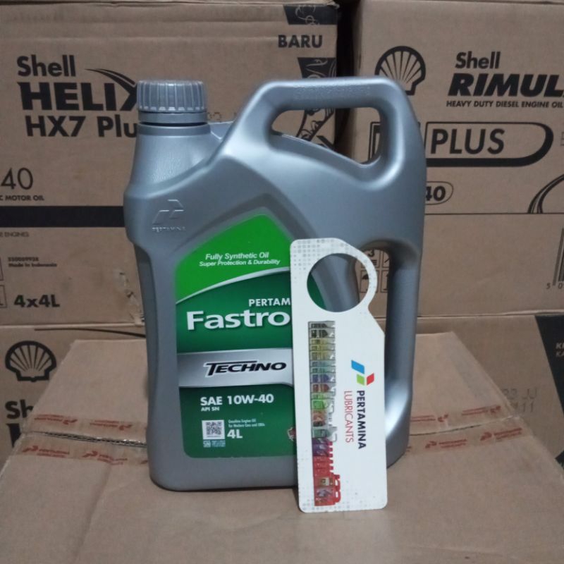 Jual oli mesin fastron TECNO sae 10w-40 full syintetic kemasan 4L ...