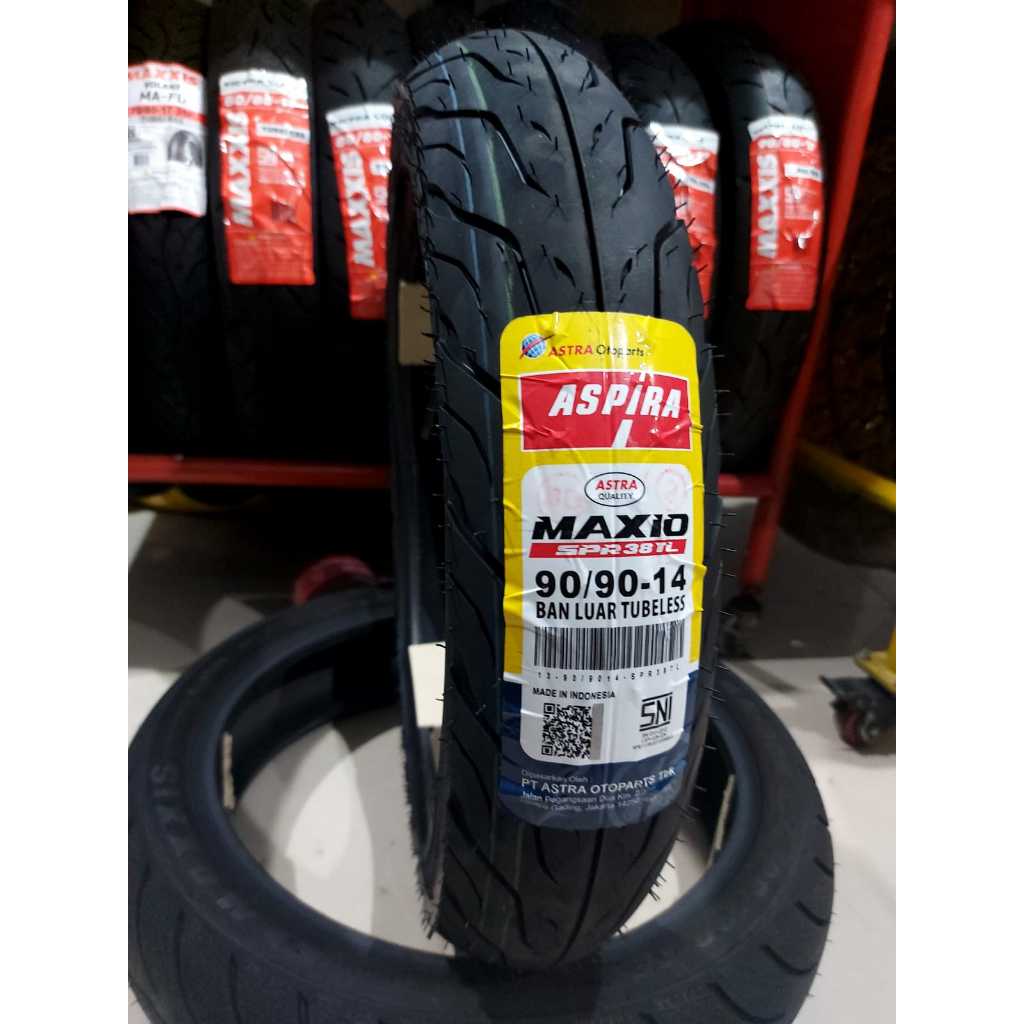 Jual Ban Aspira Maxio ring 14 80 /90 -14 90 / 90 - 14 SPR 38 TUBELESS ban luar motor matic Free ...