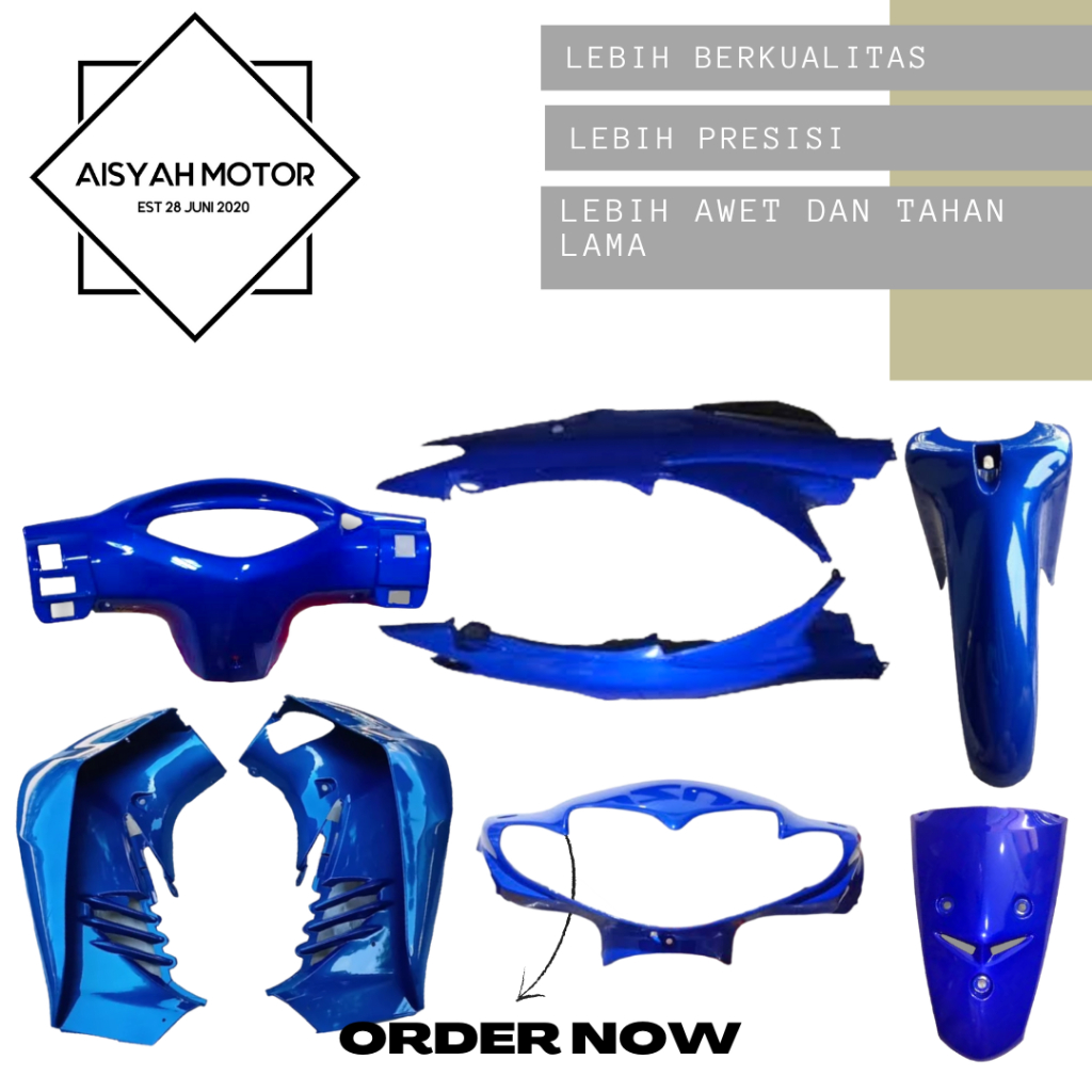 Jual Cover Bodi Halus Suzuki Shogun 125 Sp Warna Biru | Shopee Indonesia