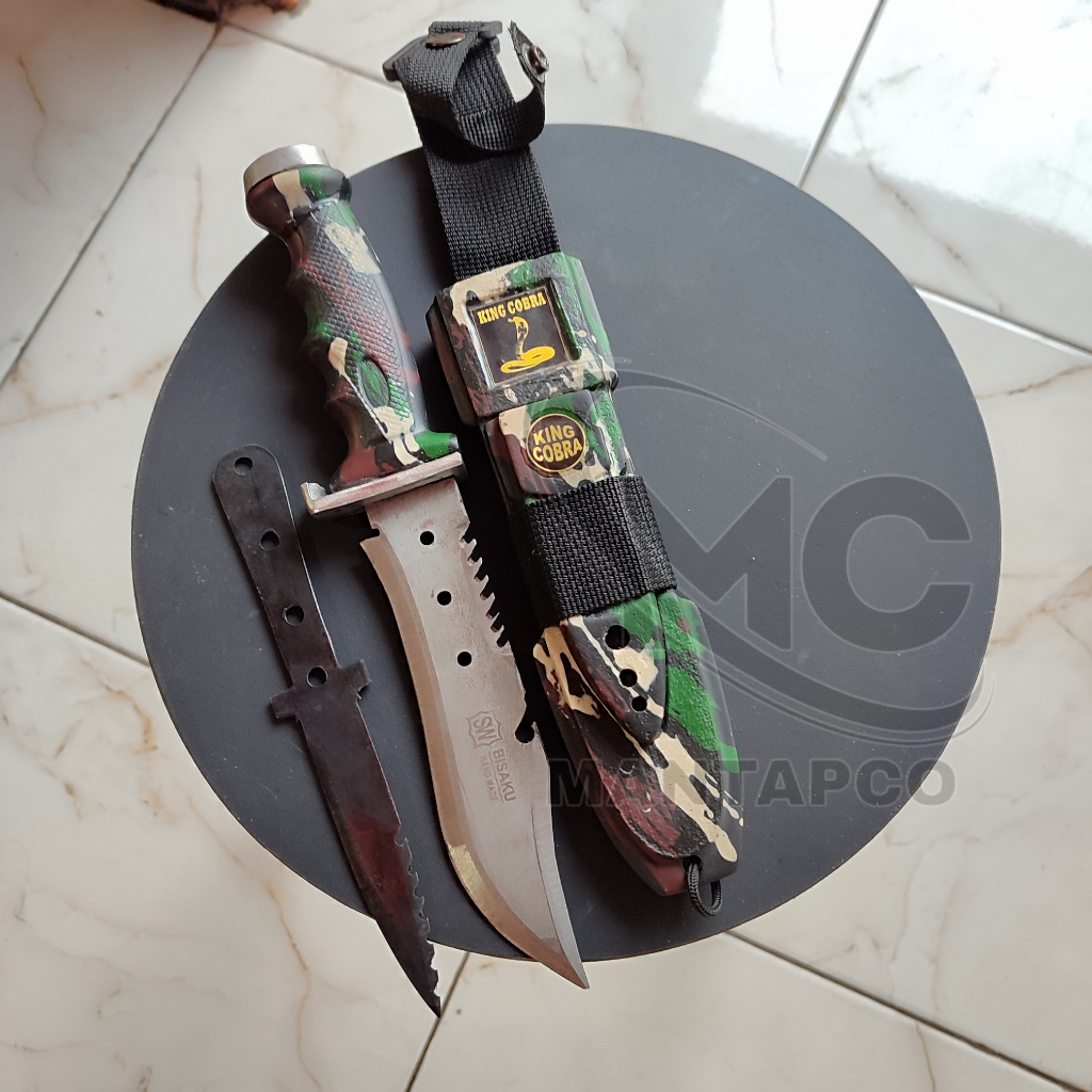 Jual MC PISAU RAMBO ORIGINAL BAJA / Promo Pisau Berburu Comando King ...