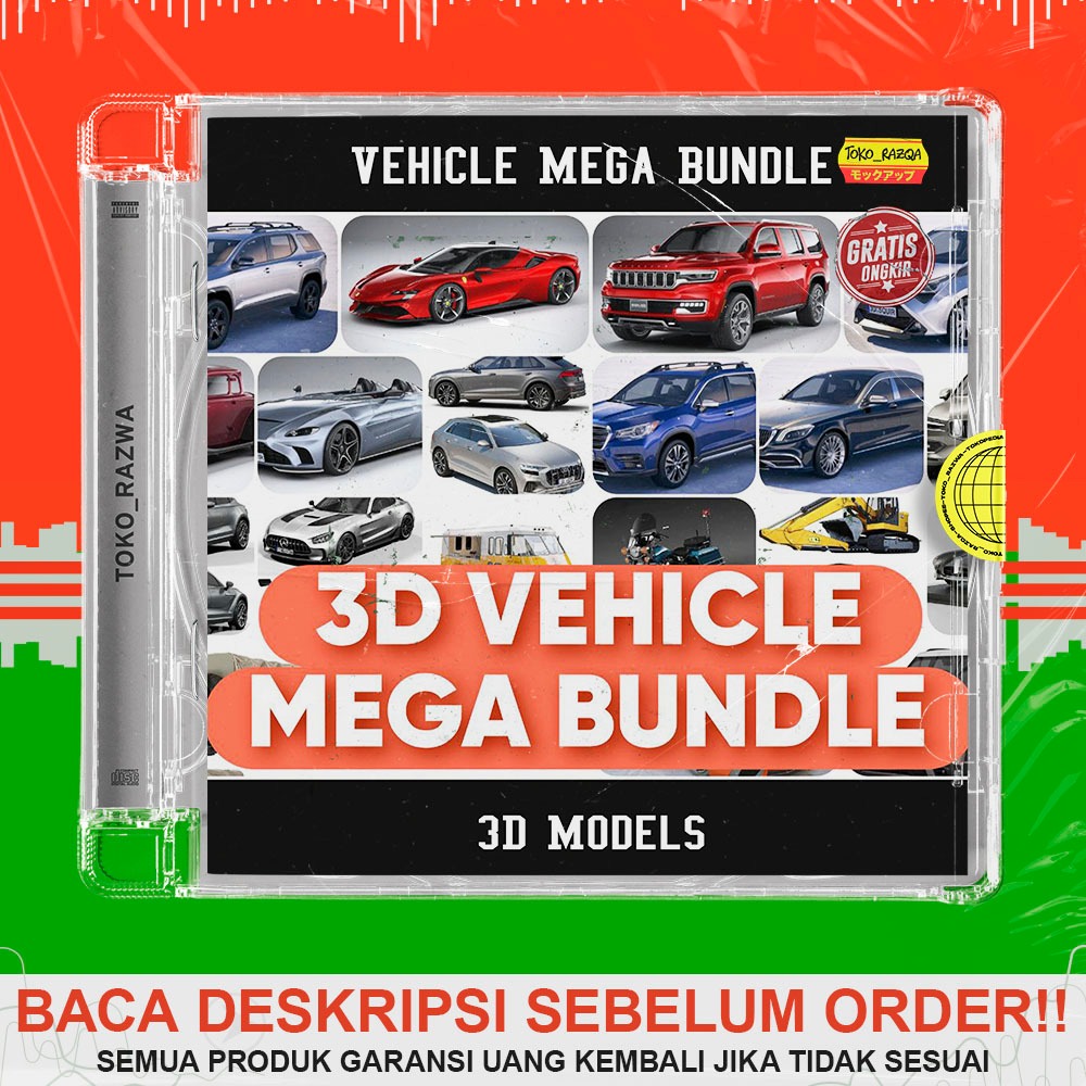 Jual 3D Models - Vehicle Mega Bundle - 170524 | Shopee Indonesia