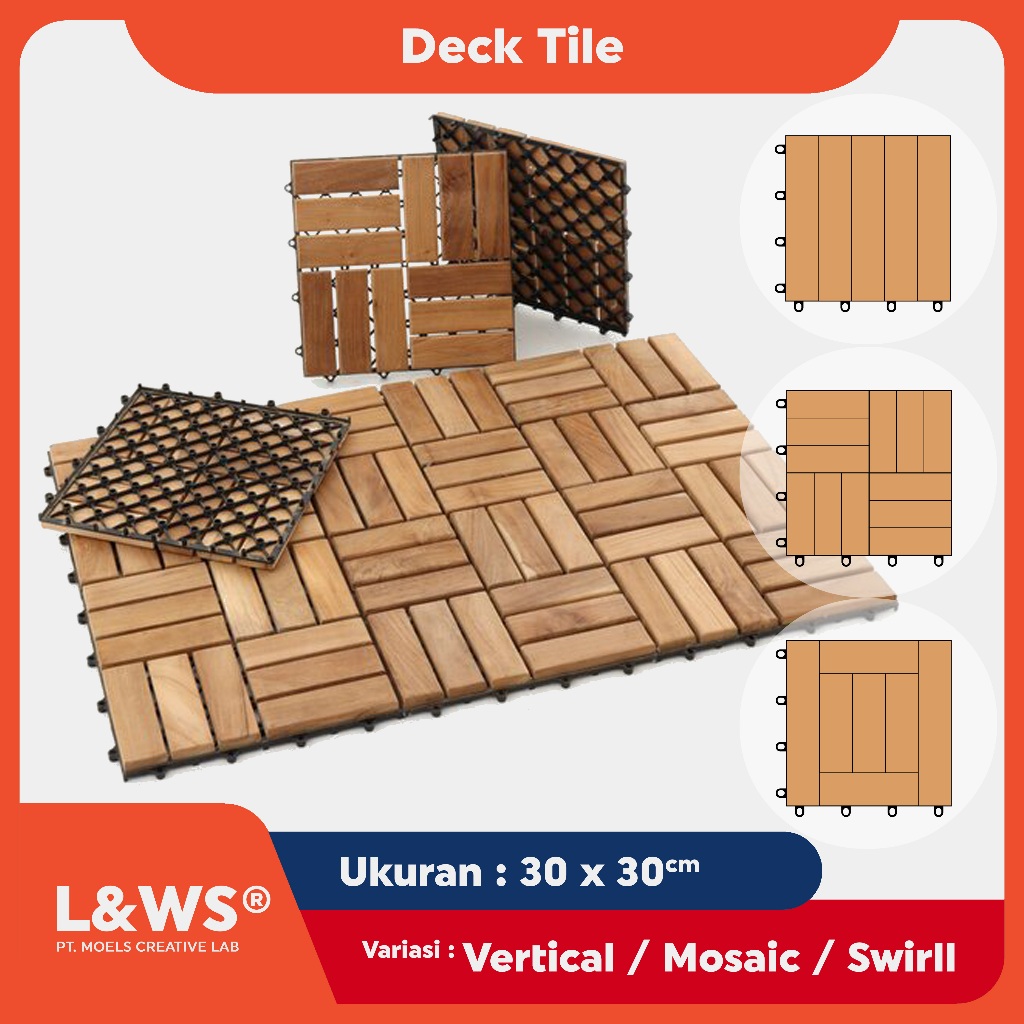 Jual Lantai Kayu Bongkar Pasang [Deck Tile] | Shopee Indonesia
