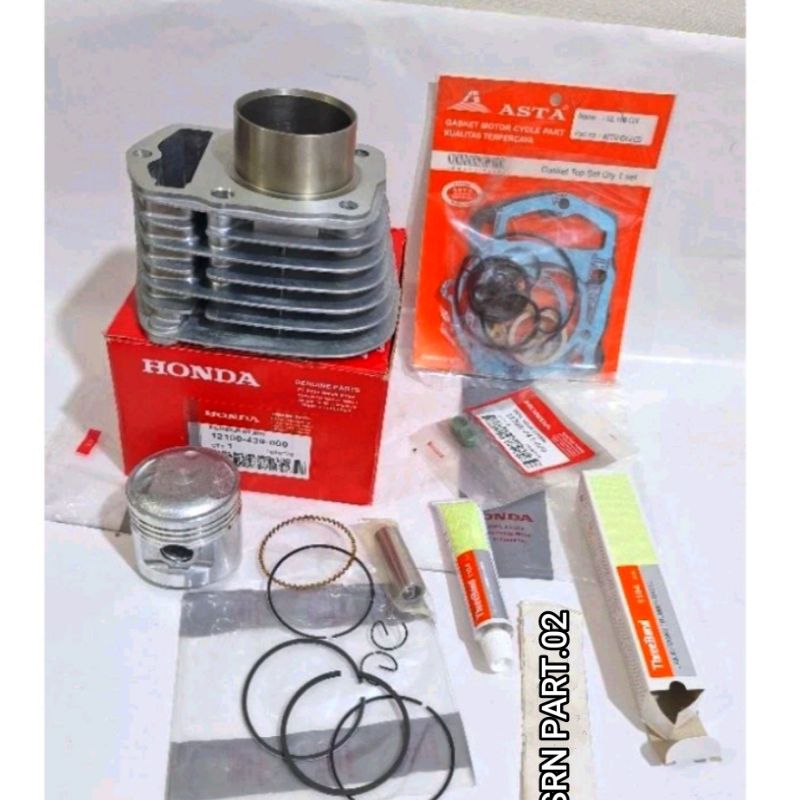 Jual Blok Seher Komplit Honda GL 100 Ukuran Piston 124cm Kode Part (439 ...