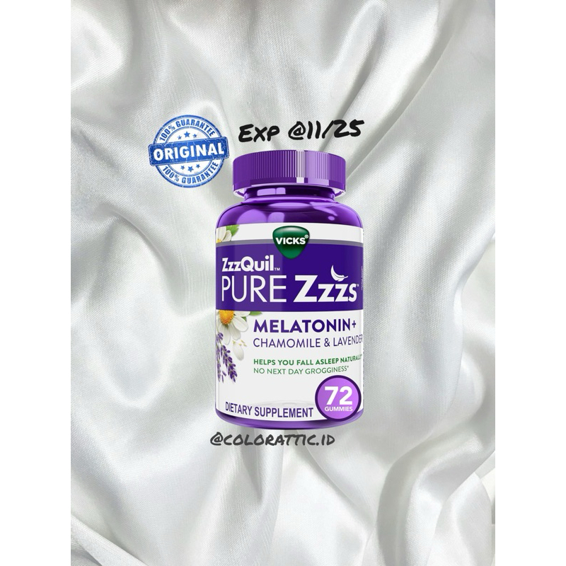 Jual Zzzquil Pure Zzzs Melatonin Sleep Aid Gummies, Helps you fall ...