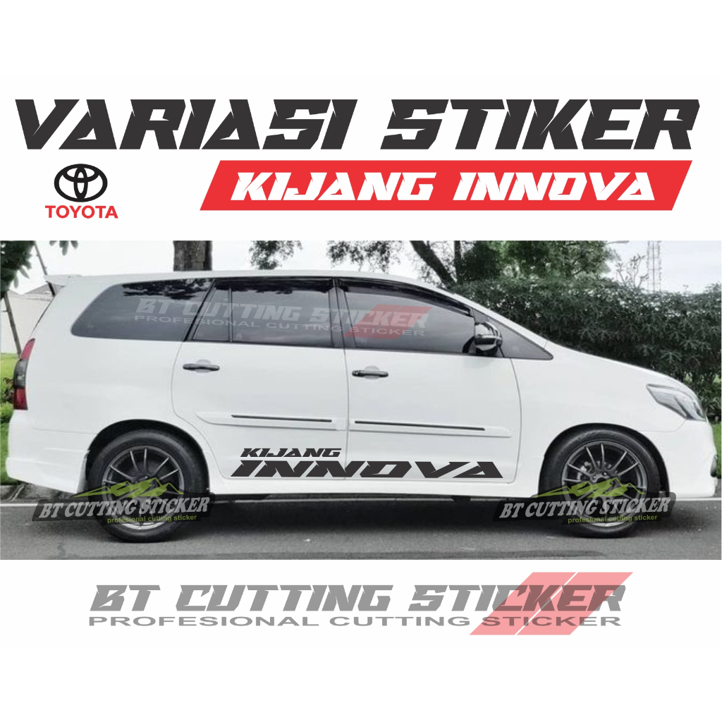 Jual IN81 stiker kijang innova stiker toyota kijang innova stiker mobil ...
