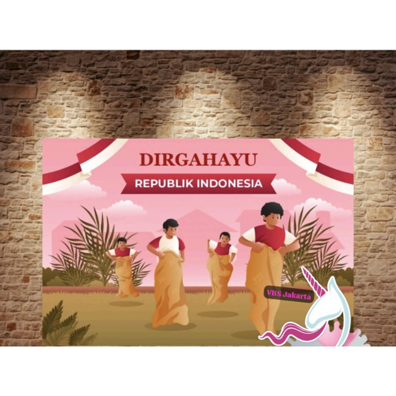 Jual BACKDROP HUT RI 17 AGUSTUS ULANG TAHUN JAKARTA REPUBLIK INDONESIA ...