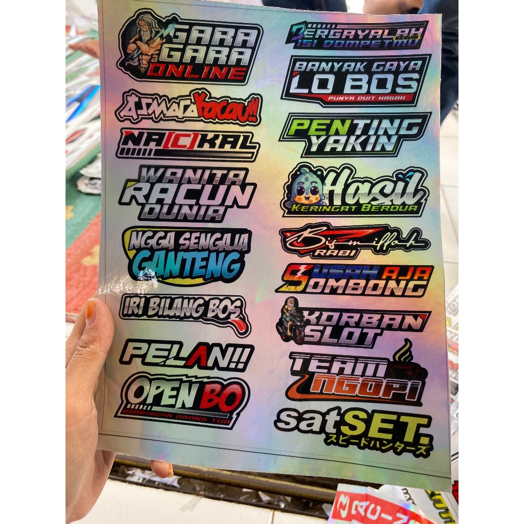 Jual STIKER PACK KATA KATA GARA GARA ONLINE - STIKER KEKINIAN - STIKER ... Jual STIKER PACK KATA KATA GARA GARA ONLINE - STIKER KEKINIAN - STIKER ...