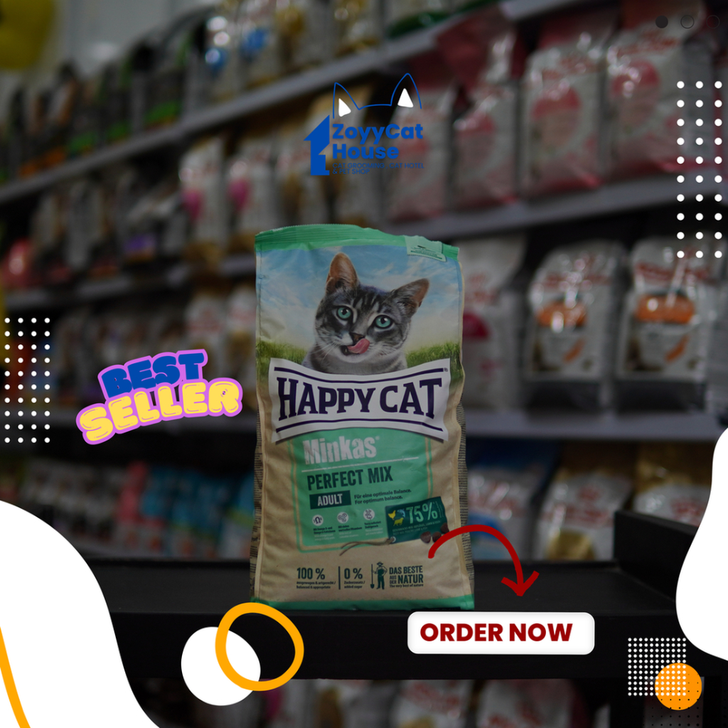 Jual Happy Cat Minkas Perfect Mix 1.5KG makanan kucing premium | Shopee ...