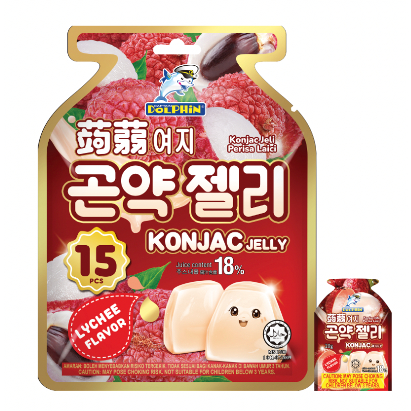 Jual Permen Jeli Konjac Rasa Leci / Lychee Konjac Jelly (20g x 15 pcs ...