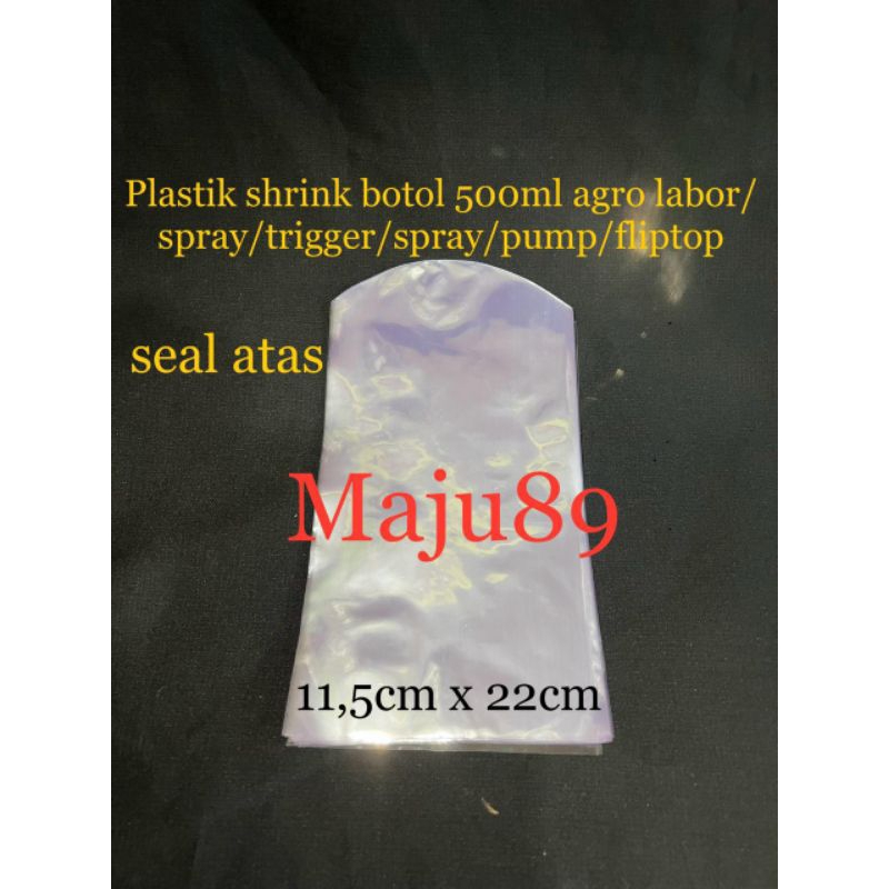 Jual Plastik shrink / plastik segel botol 500ml spray trigger fliptop ...