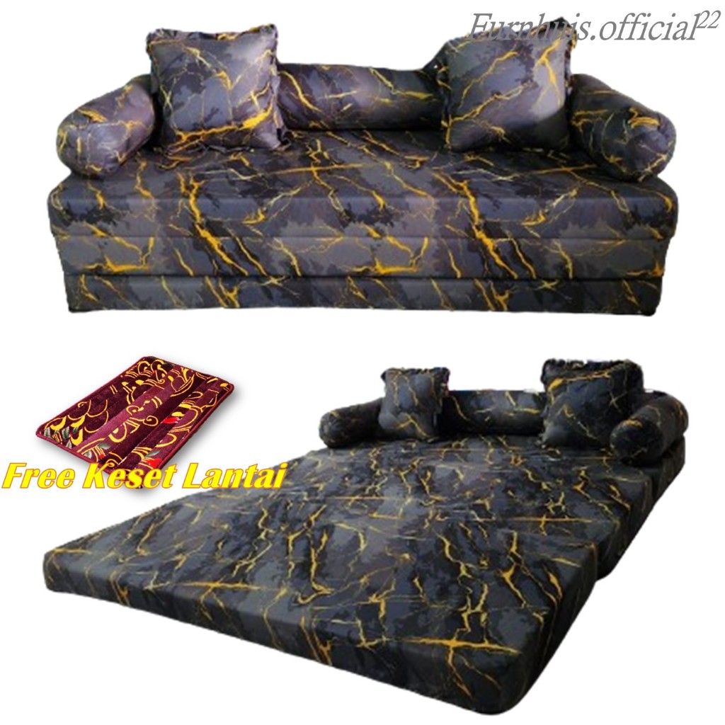 Jual Kasur Busa Sofa Bed Sofa Lipat Ruang Tv Minimalis Uk 140 x 180 x ...