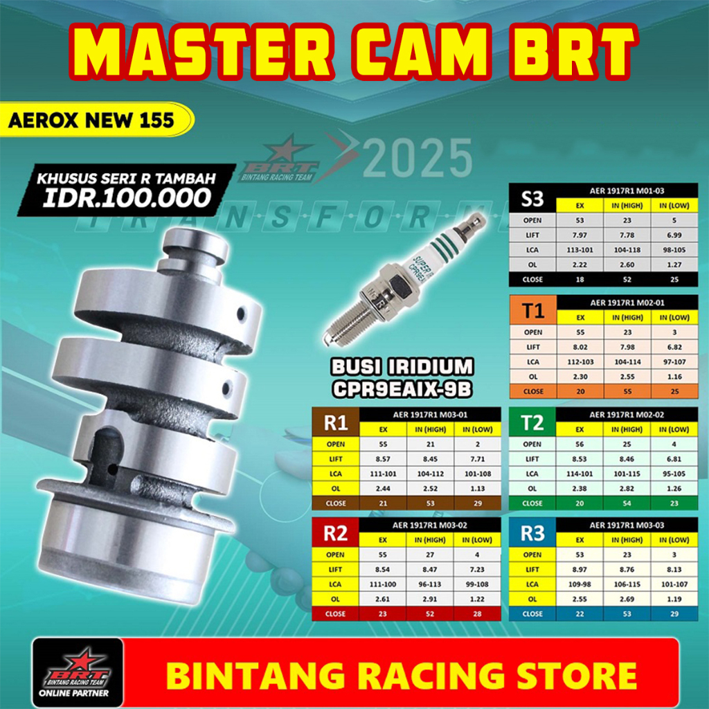 Jual Master Cam Noken As BRT Yamaha New Aerox | Shopee Indonesia