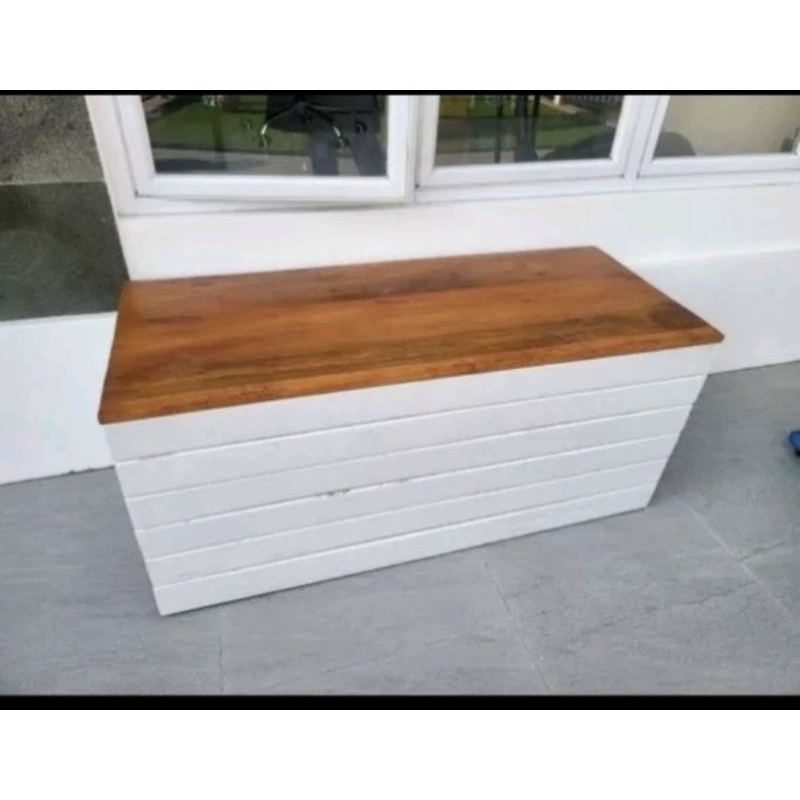 Jual Wooden create box kayu, tempat penyimpanan,kursi box 150*50*T 50 ...