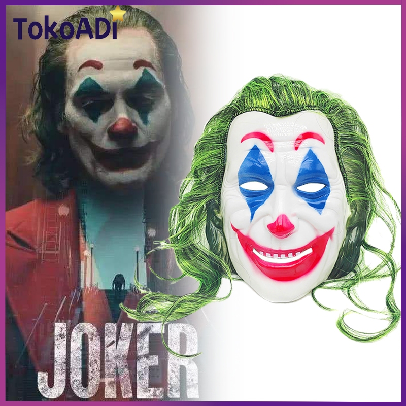 Jual Masker Badut Joker dengan Rambut Hijau untuk Halloween | Shopee ...