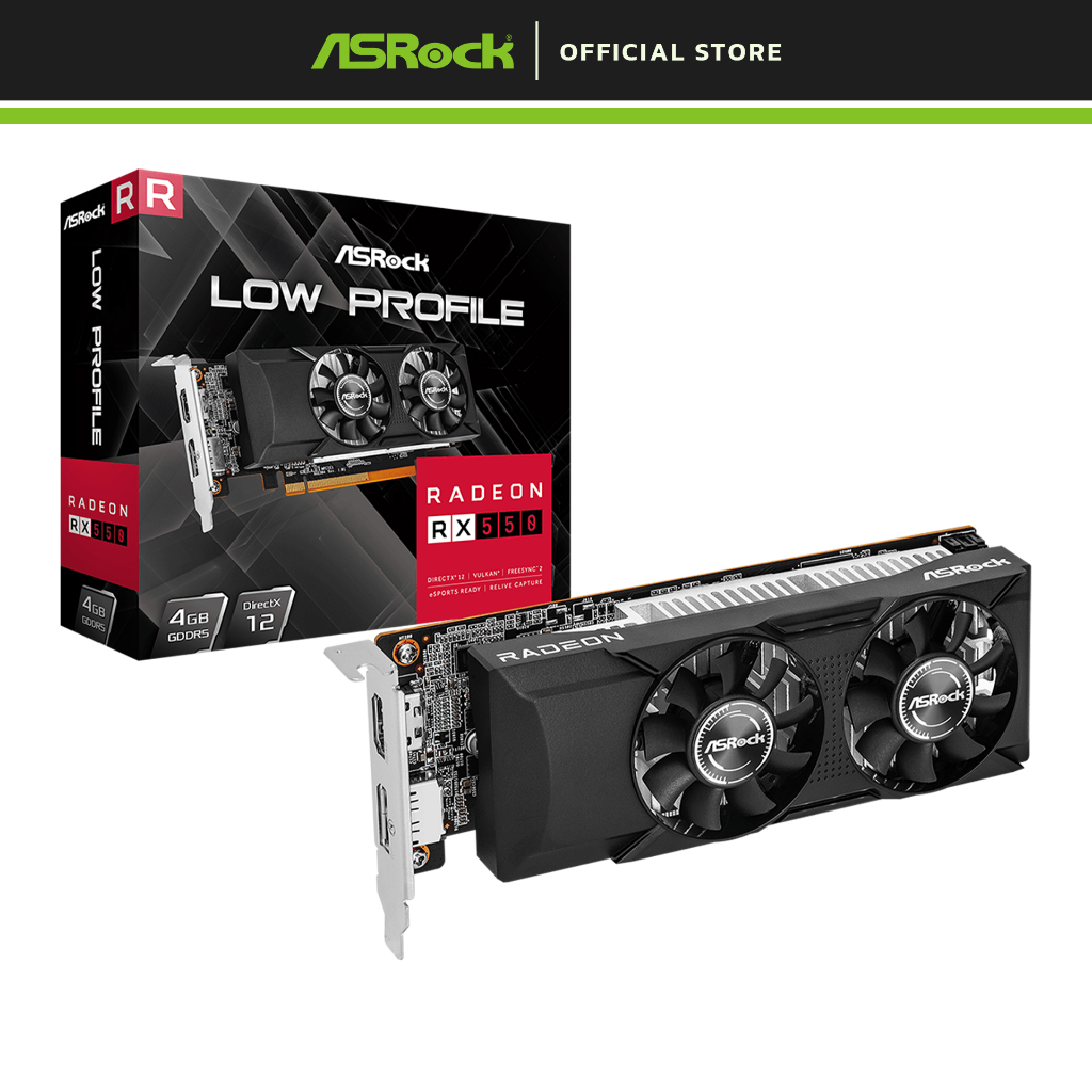 Jual ASRock Radeon RX 550 4GB Low Profile | Shopee Indonesia