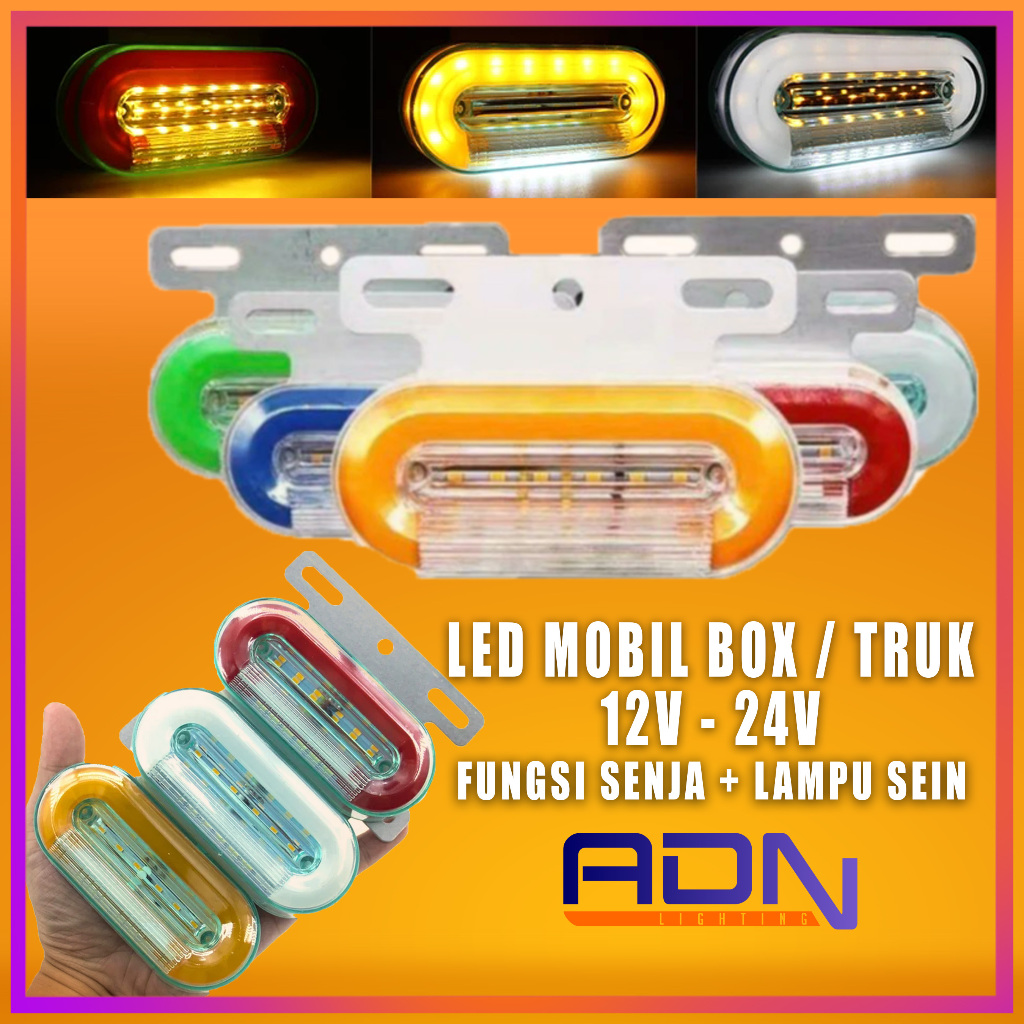 Jual LAMPU LED BAK TRUK TRUCK ELF MOBIL BOX 12V 24V 2 mode BISA SEIN ADN T67 | Shopee Indonesia