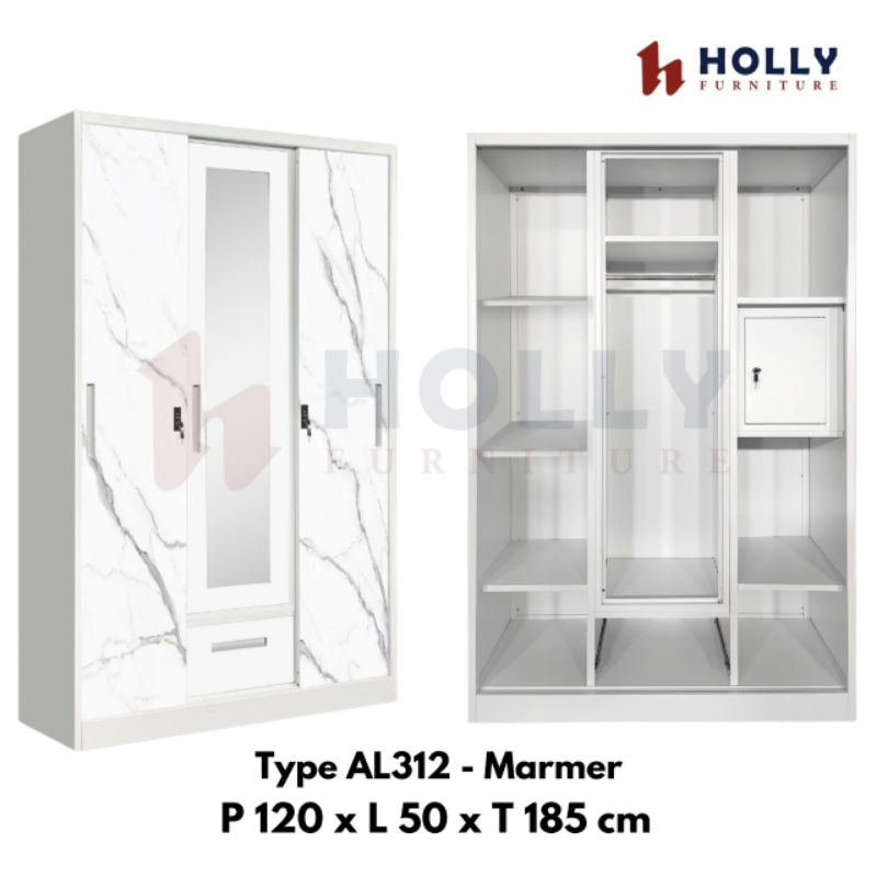 Jual LEMARI 2 3 4 5 PINTU BESI SLIDING CERMIN | Shopee Indonesia