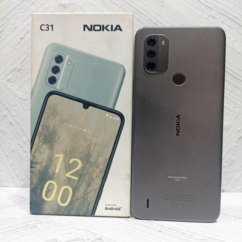 Jual Nokia C31 4/64 GB Handphone Second Bekas Fullset | Shopee Indonesia