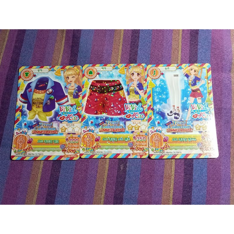 Jual Aikatsu korea vivid kiss summer collection mikuru card set ...