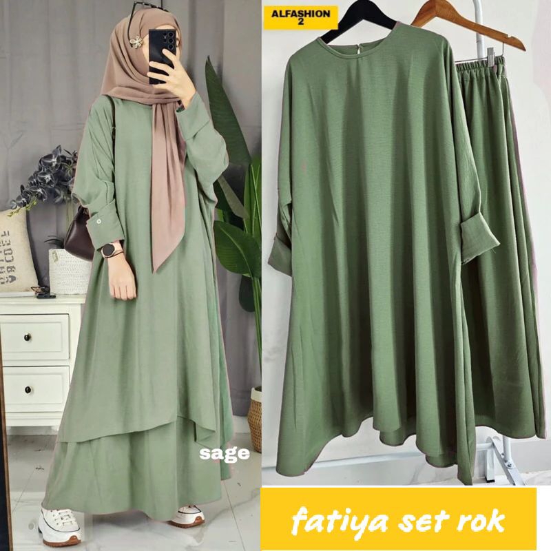 Jual Rafa07 Fatiya set Rok setelan wanita terbaru oneset muslimah ...