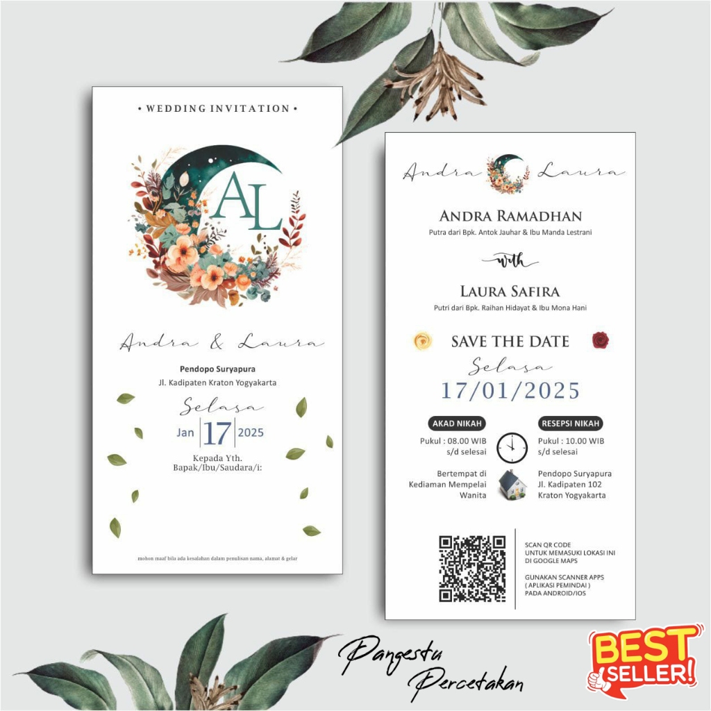 Jual ( New 20 Desain Undangan Pernikahan ) Cetak Undangan Pernikahan ...
