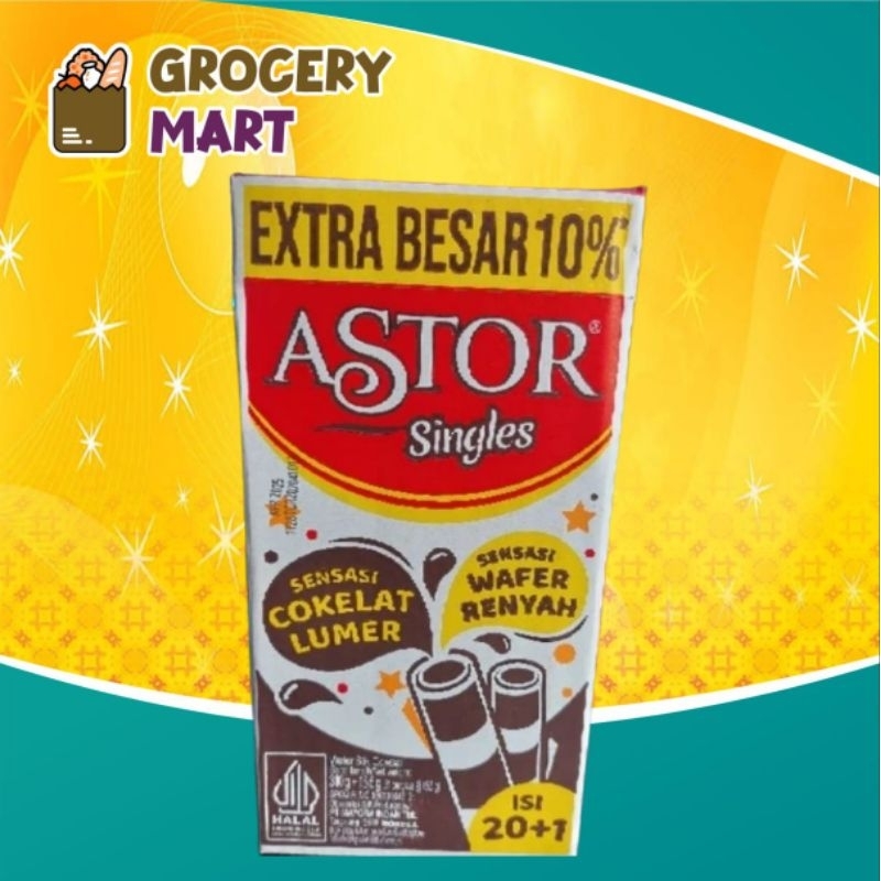 Jual Wafer ASTOR Singles Stik Cokelat 1PACK | Shopee Indonesia