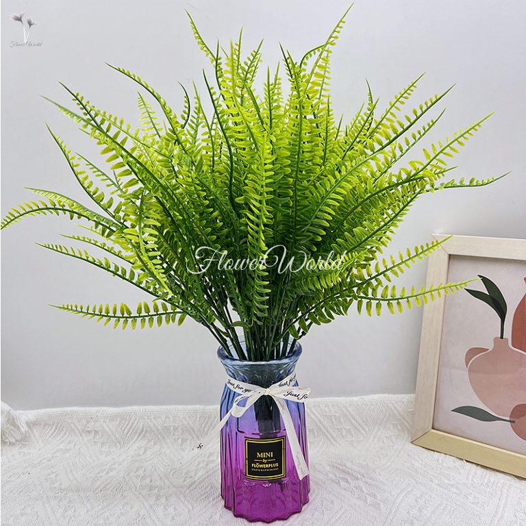 Jual [FlowerWorld]Artificial Daun Pakis Plastik 1 tangkai ( Isi 7 ...