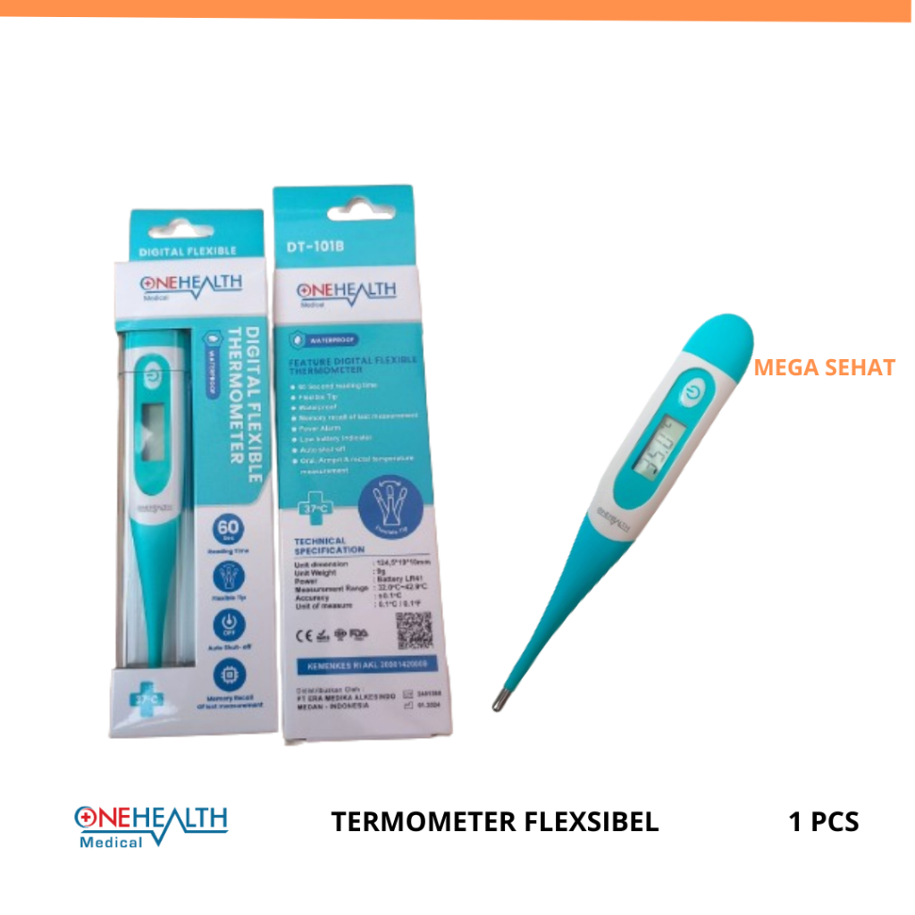 Jual Termometer Digital Flexibel Suhu Tubuh Badan Onehealth Thermometer ...
