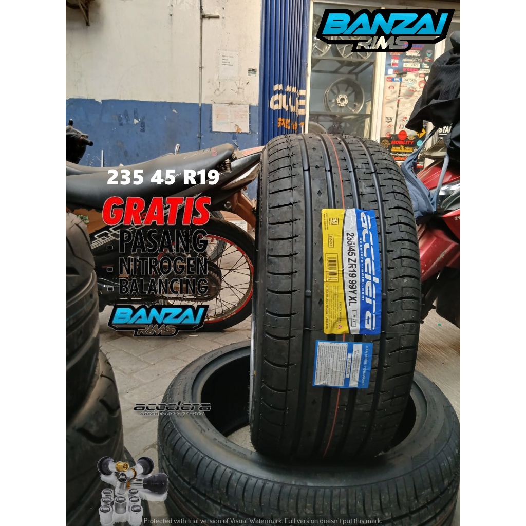 Jual Ban Mobil Tubles Ring 19 Ukuran 235 45 R19 Merek Accelera Phi Ban ...