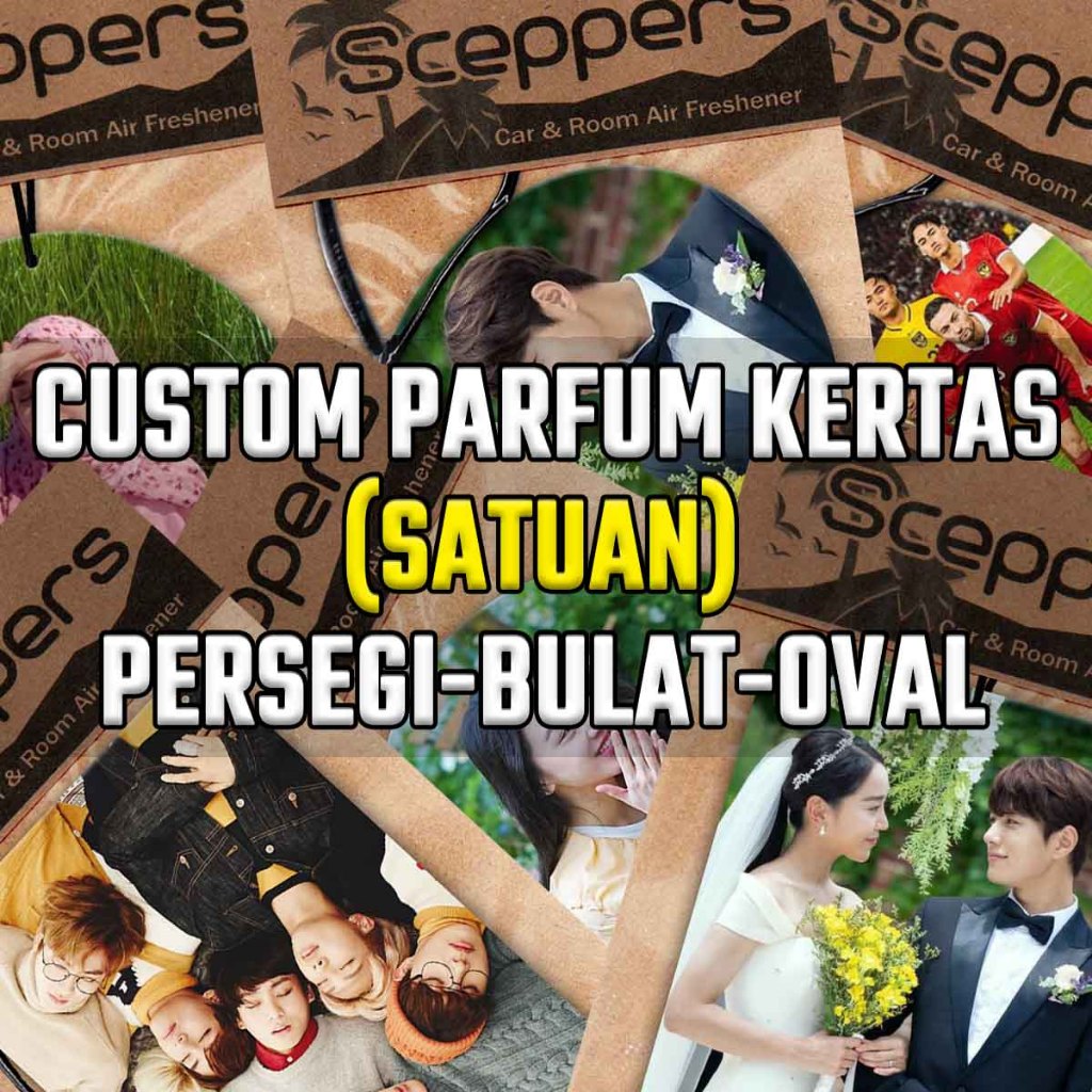 Jual Custom Parfum Mobil Ruangan Kertas Gantung - Bentuk Shape Persegi ...