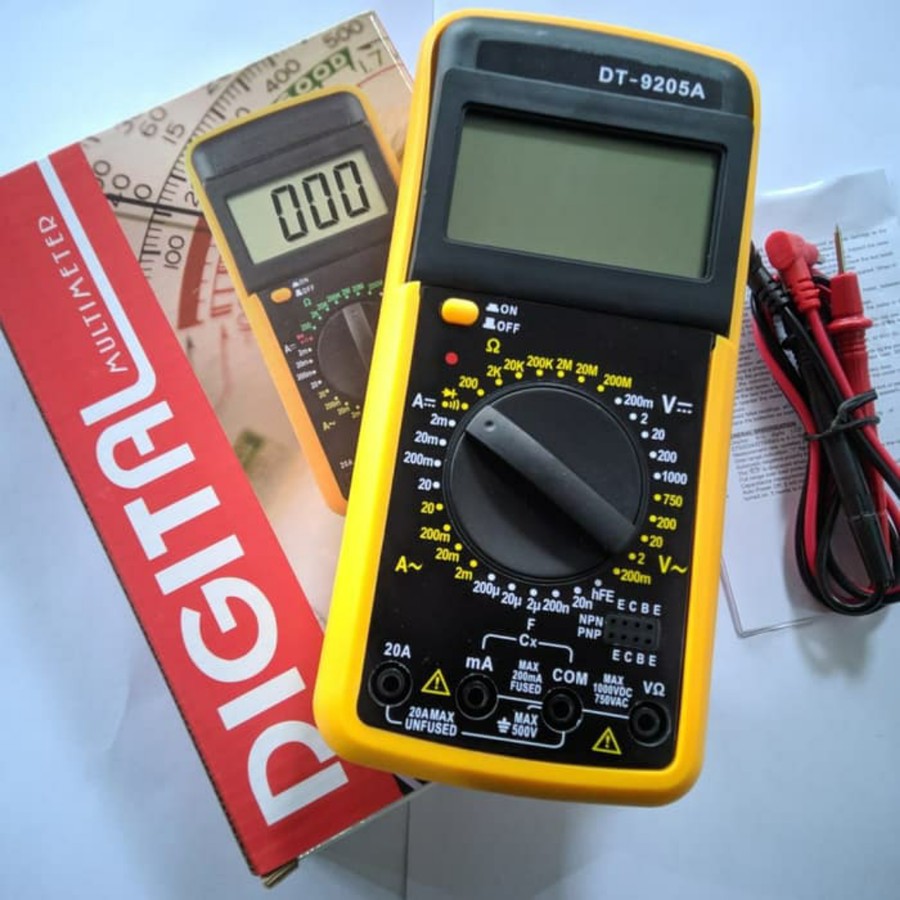 Jual Multitester Digital DT-9205A Multimeter Mini Digital Multi Tester ...