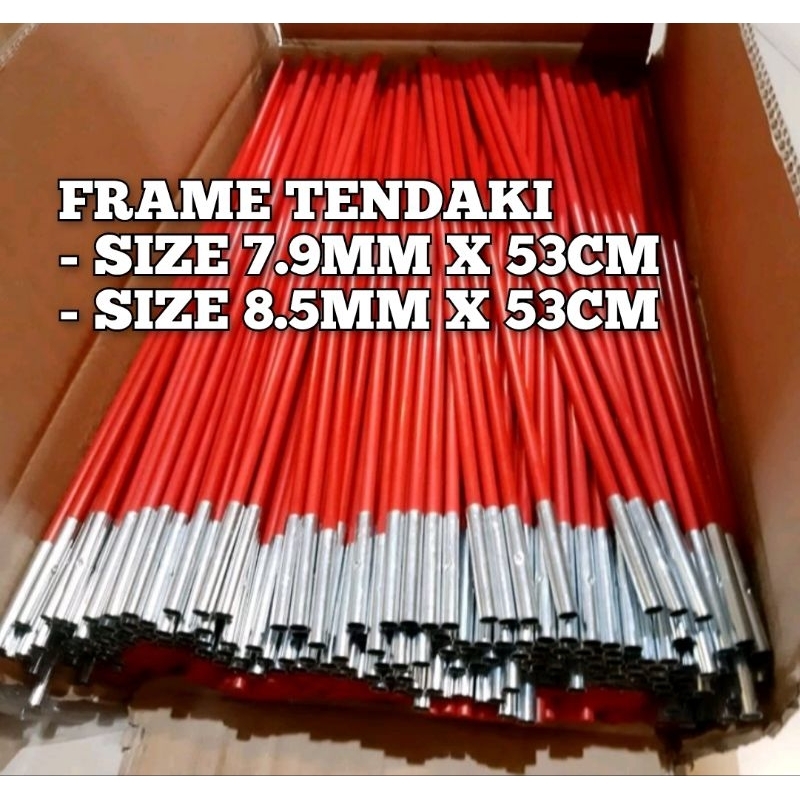Jual TENDAKI FRAME TENDA TENDAKI FIBER 7.9mm x 53cm MERAH / FRAME TENDA ...